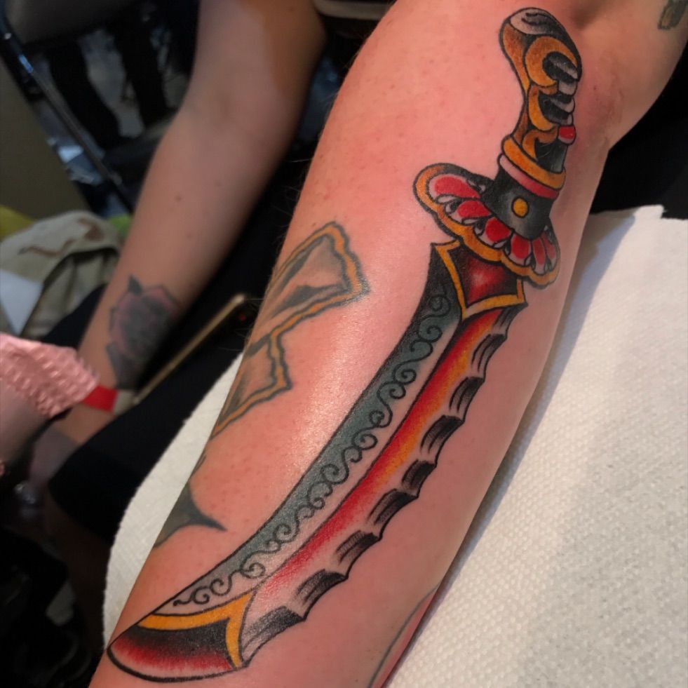 Bo Brady Dagger Tattoos