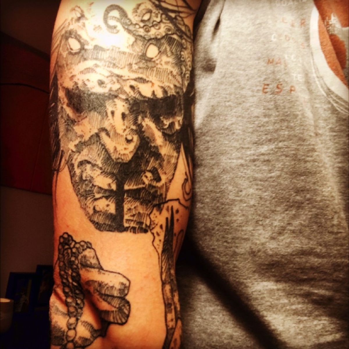 Tattoo uploaded by Bouery Benoit • In progress. This evil wizard from ...