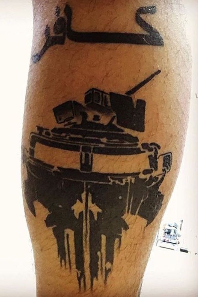 Humvee Tattoos Humvee American Flag Military Vehicle Hmmwv Front