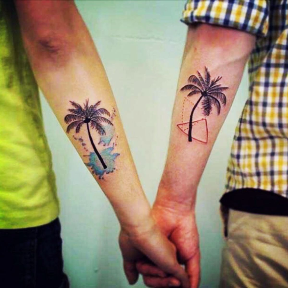 Tattoo uploaded by Tabitha • Couples tattoo...Our love for myrtle beach ...