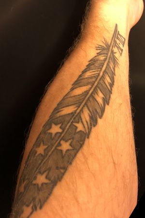 Tattoo uploaded by Jarrod • American flag feather • Tattoodo