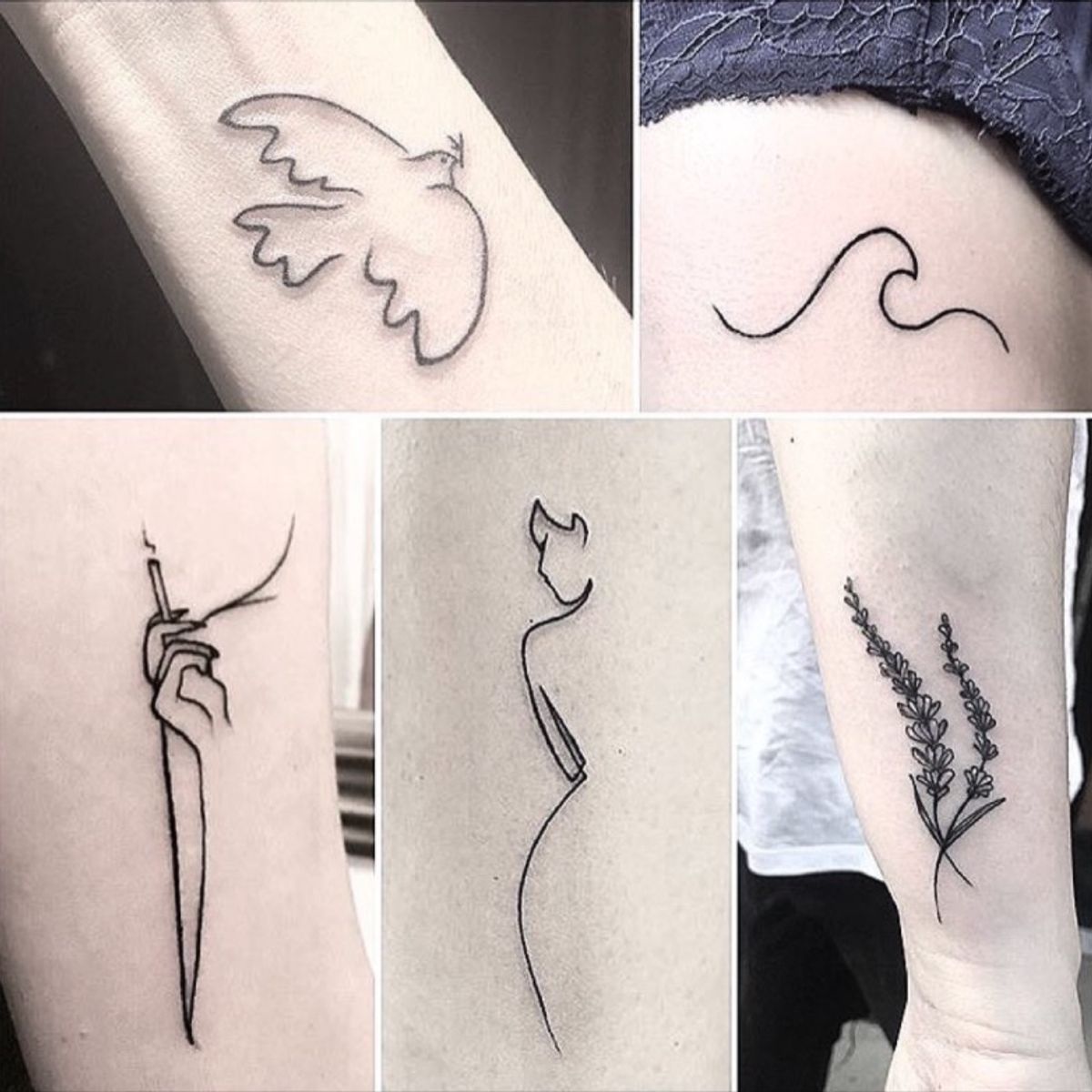 Tattoo uploaded by Red Baron Ink • Simple graphic lines done by ...