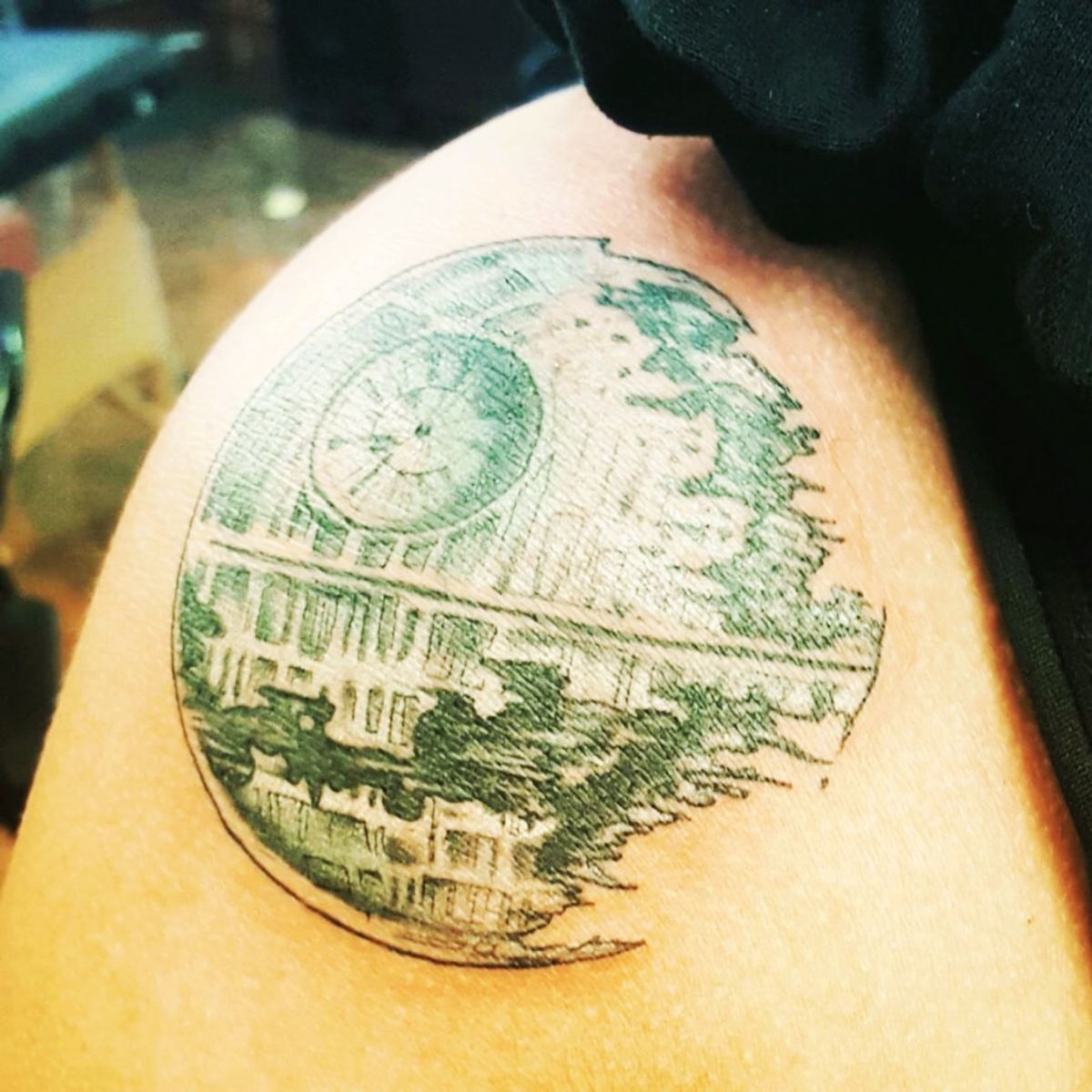 Tattoo uploaded by Brittany Powell • #starwars #Deathstar • Tattoodo