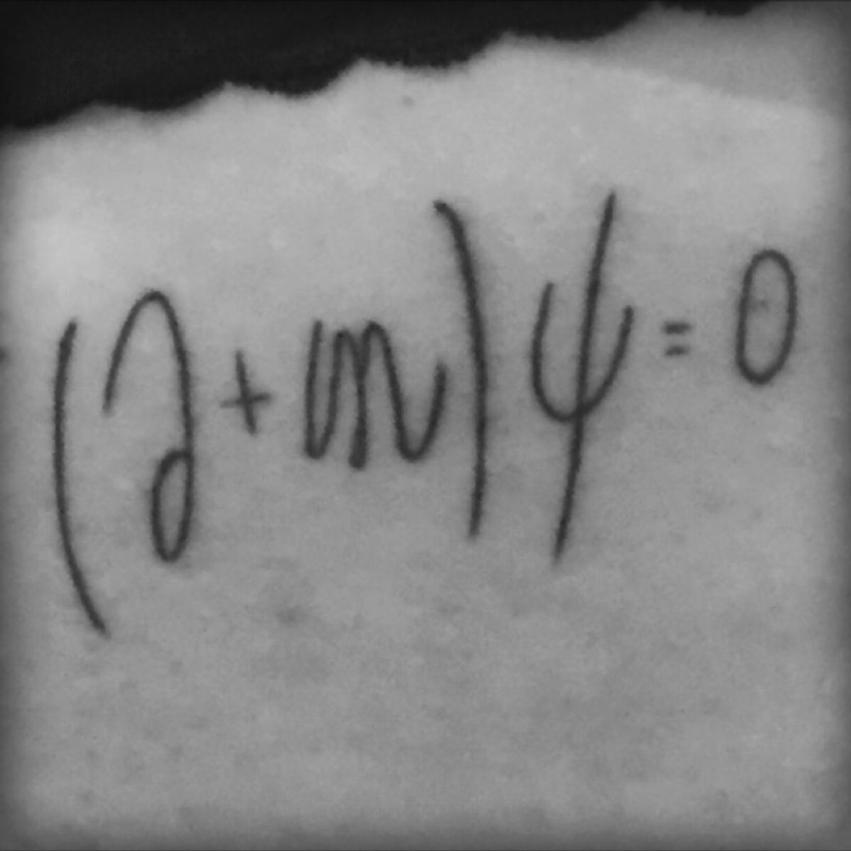 Tattoo uploaded by Valeria • Dirac's equation • Tattoodo