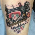 Tattoo uploaded by Japongraffink • Sewing machine neotraditional style ...