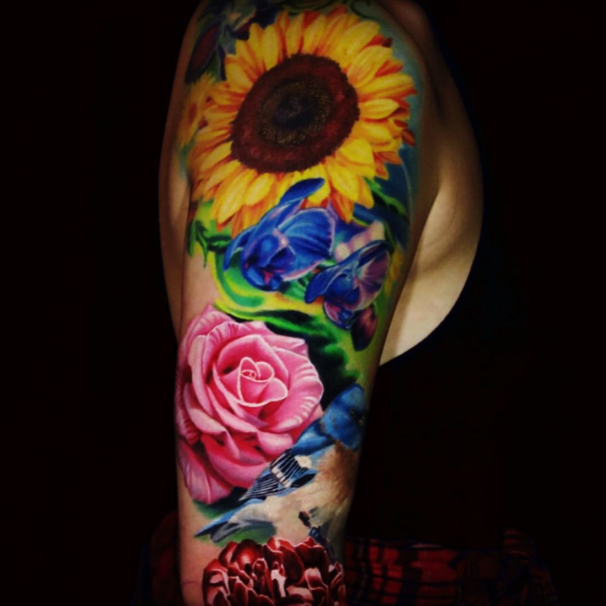 Tattoo uploaded by Tara • Artist Jamie Schene #flowers #sleeve # ...