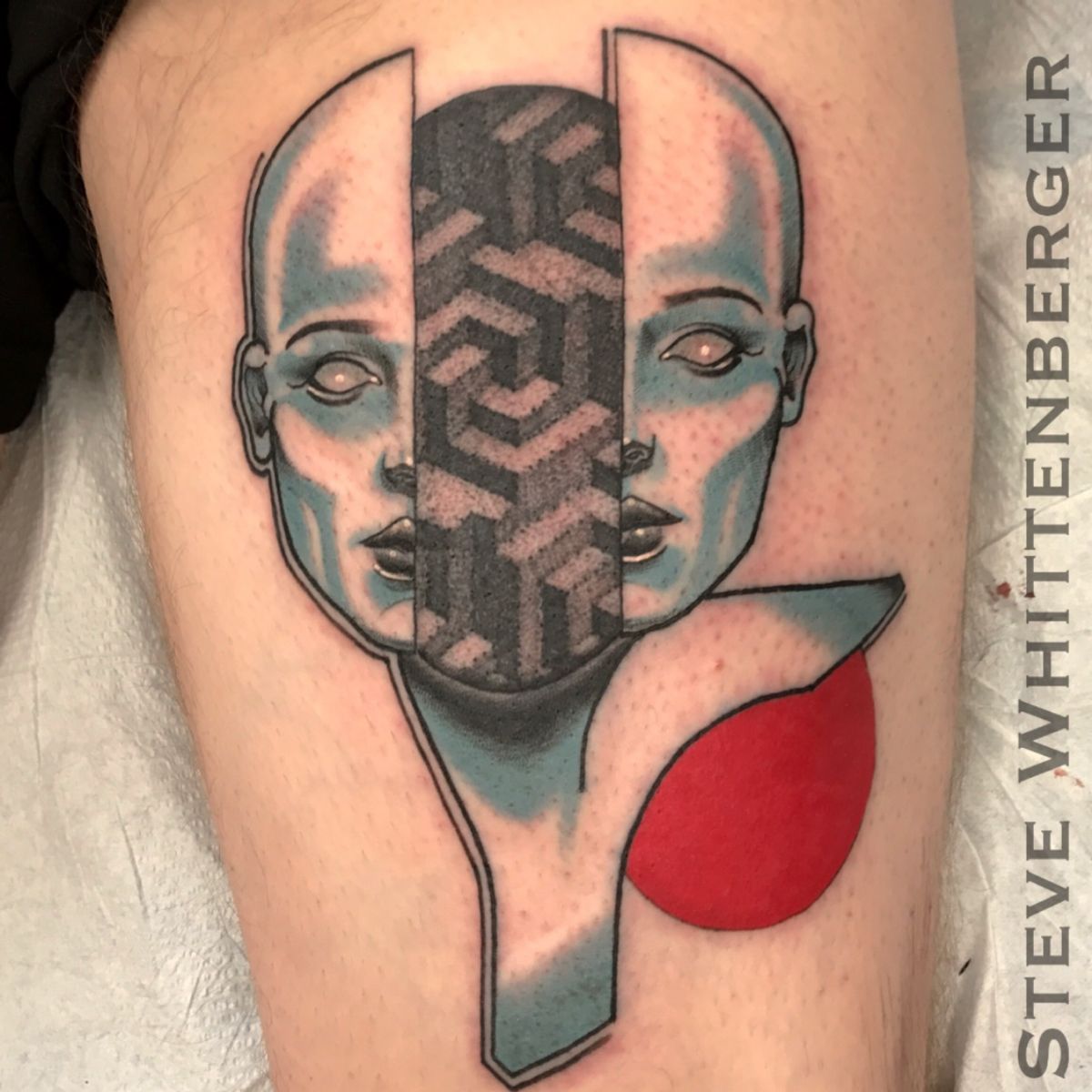 Tattoo uploaded by Steve Whittenberger • Split face done by Steve ...