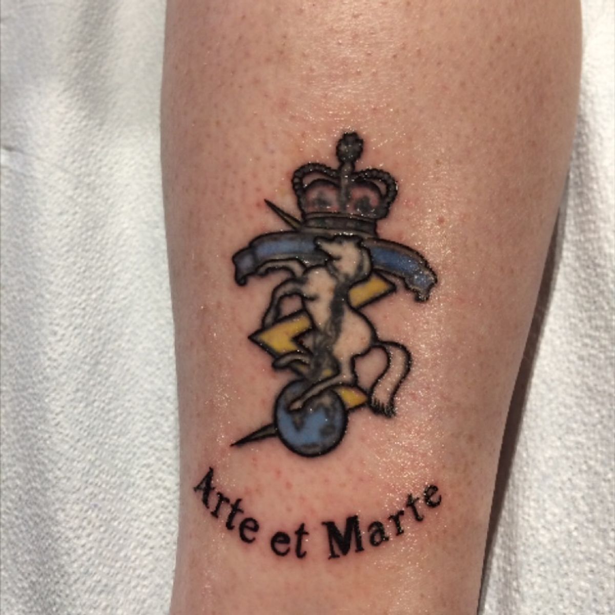 Tattoo uploaded by Wolfy • Military crest for RCEME with motto • Tattoodo