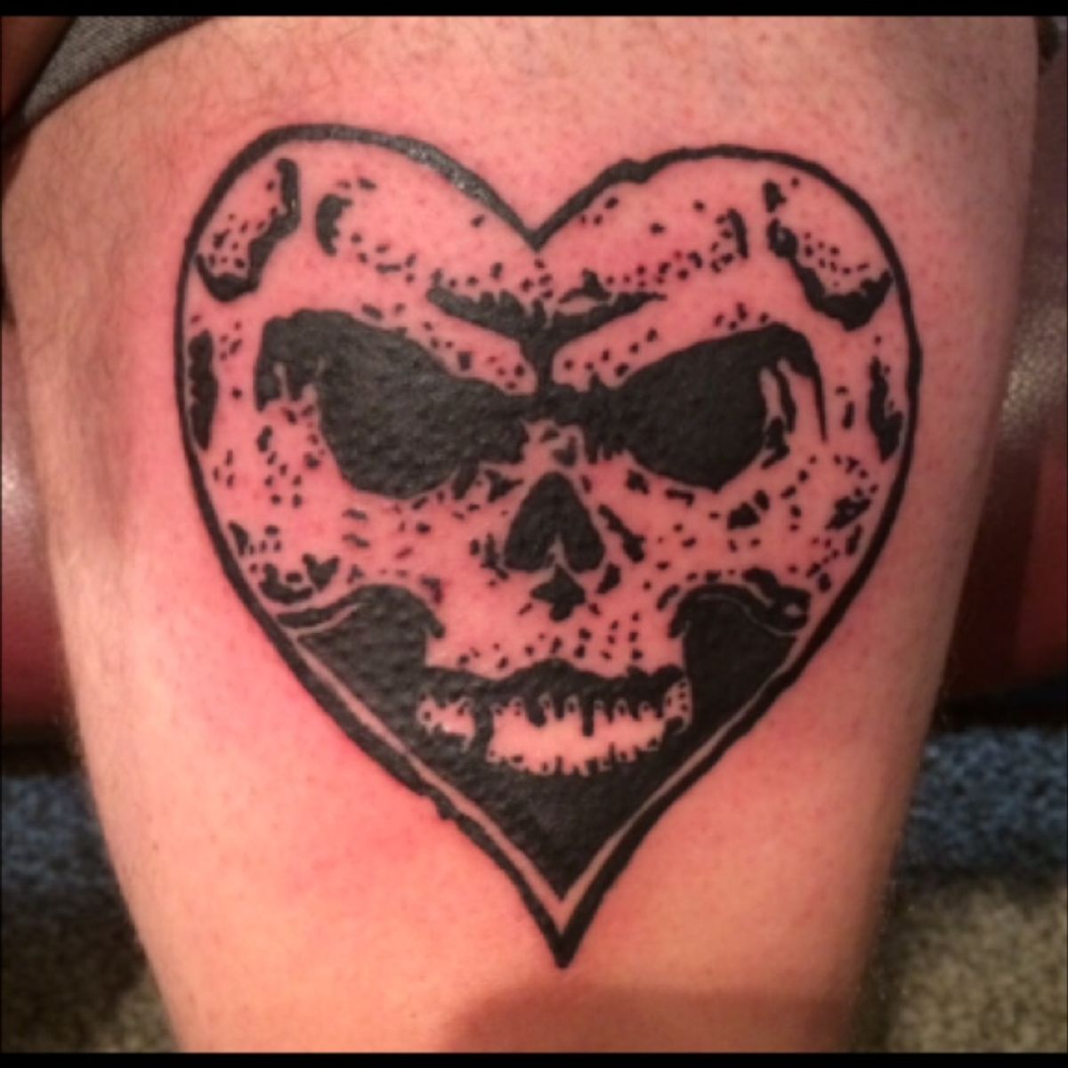 Tattoo uploaded by Mitchell Serr • Alexisonfire skull heart i did the ...