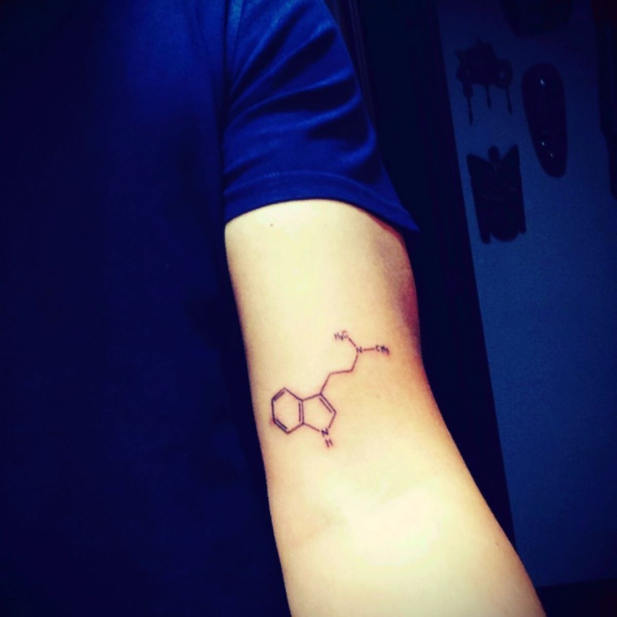 Tattoo uploaded by henrique • DMT molecule • Tattoodo