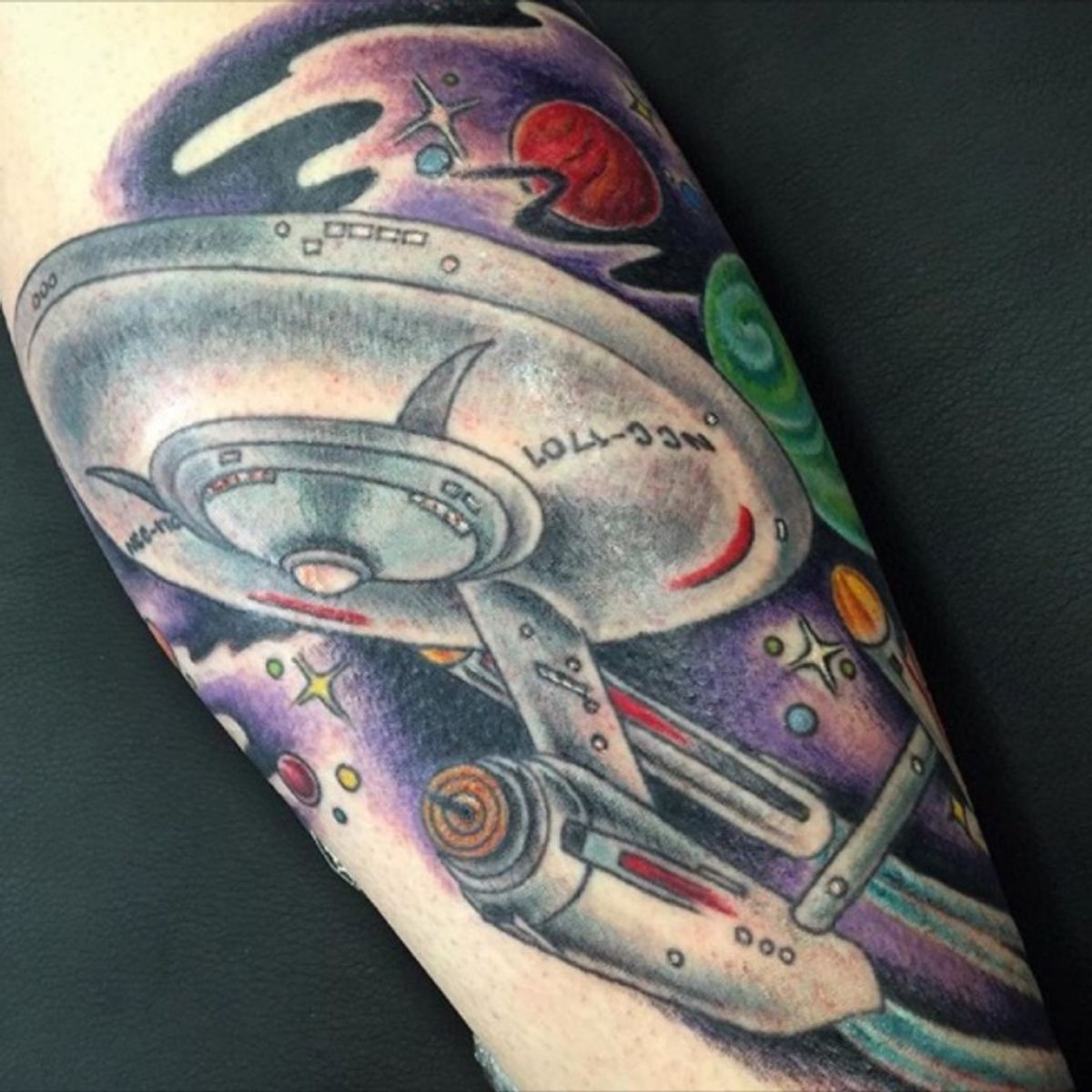 Tattoo uploaded by Brynne Palmer • USS Enterprise. Part of a scifi leg ...