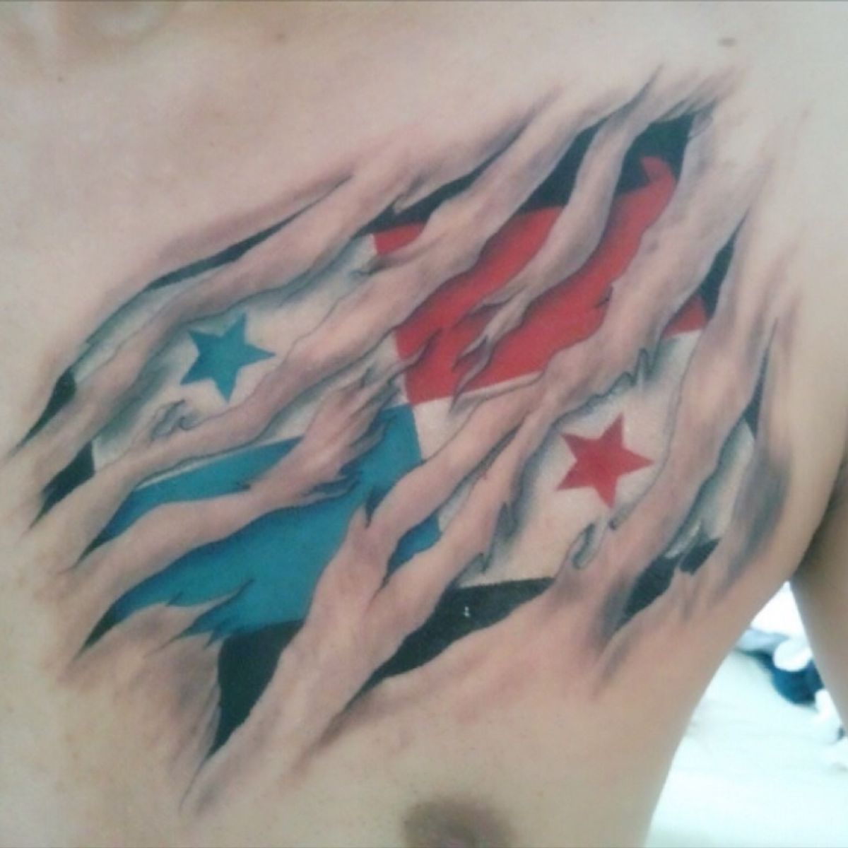 Tattoo uploaded by Molesko • #Panama #flag #bandera • Tattoodo