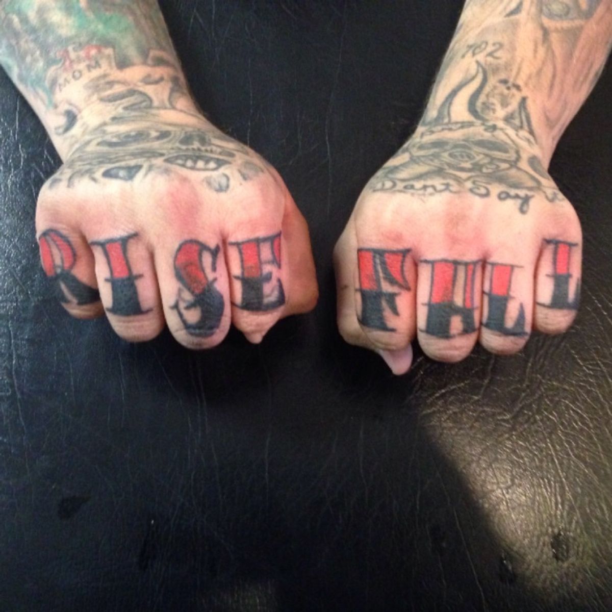 Tattoo uploaded by Cisco Contreras • Cover up knuckles tattoo #knuckles ...