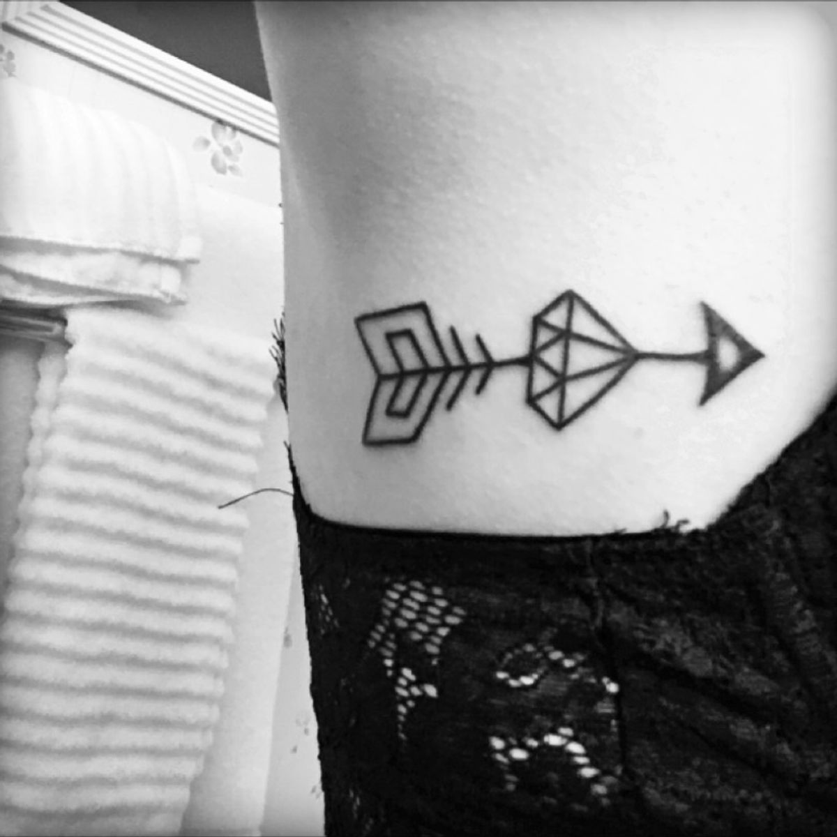 Tattoo uploaded by Katelynn Kline • #diamond #arrow • Tattoodo