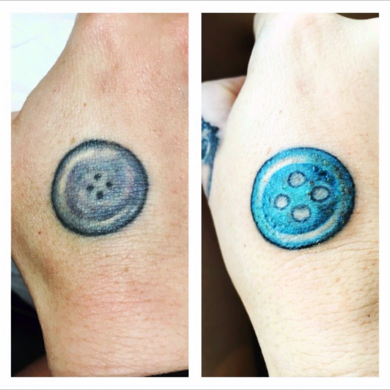 Sewing Button Tattoos