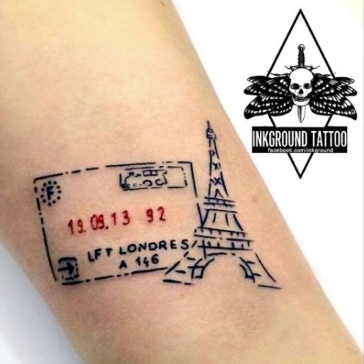 Tattoo uploaded by Carla Crisper • Paris #geometric #geometrictattoo # ...
