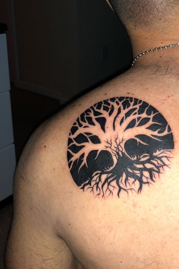 Tree Of Life Tattoo Back Men