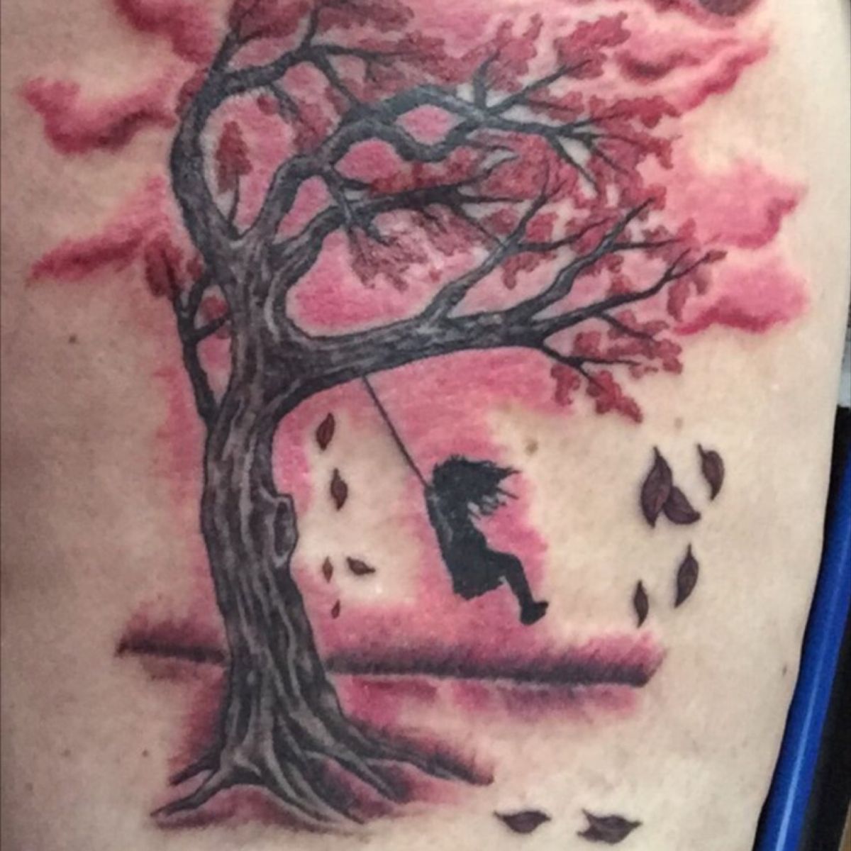 Tattoo uploaded by Mblock • #girl #swing #tree • Tattoodo