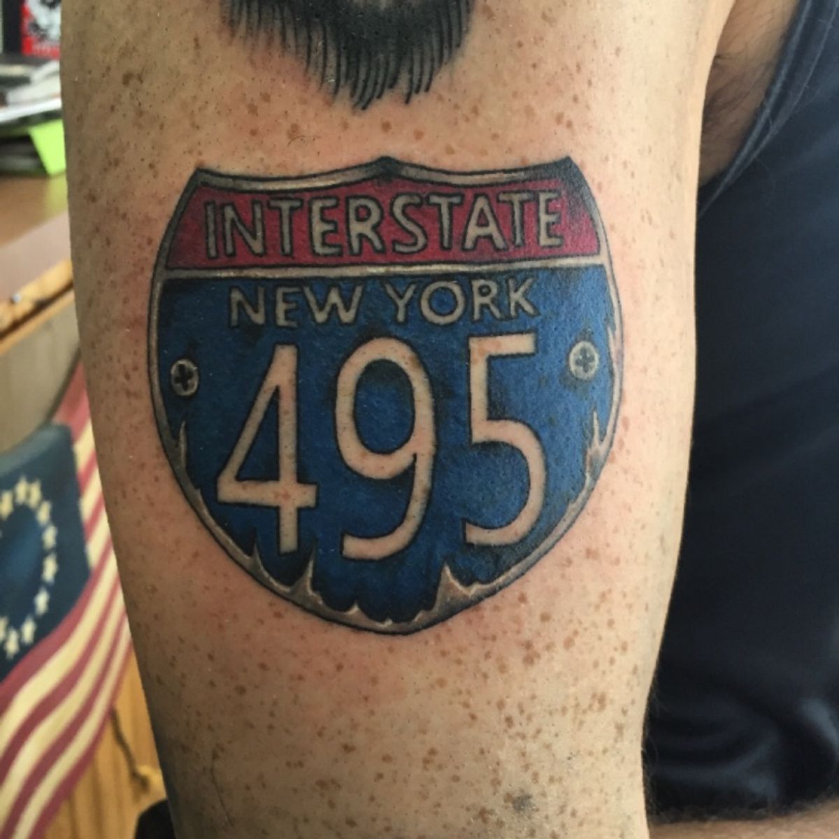 Tattoo uploaded by Chuck • #495 #interstate495 #station1tatoo # ...